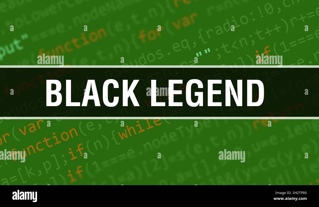 Black Legend with Digital java code text. Black Legend and Computer ...