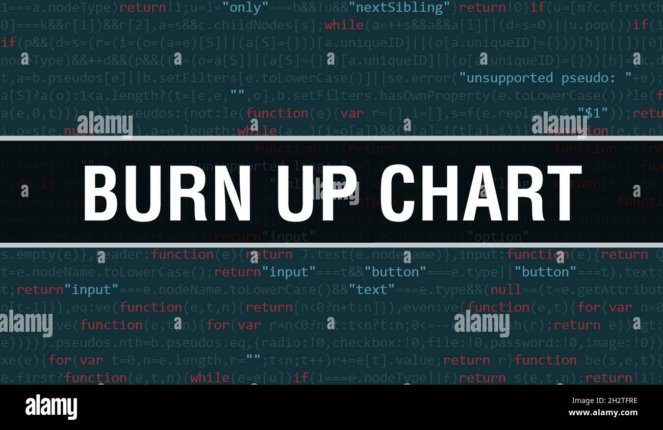 Burn up chart hi-res stock photography and images - Alamy