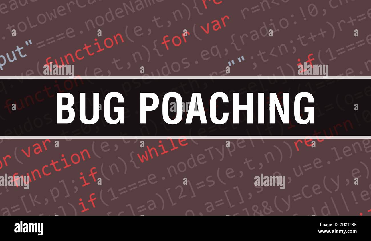 Bug poaching concept with Random Parts of Program Code. Bug poaching ...