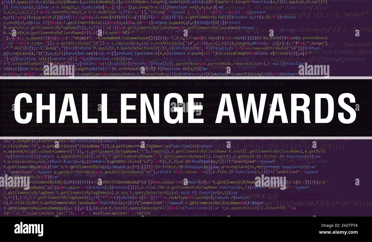 Challenge Awards Concept With Random Parts Of Program Codechallenge Awards Text Written On 2149