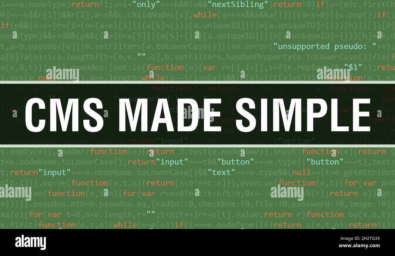 Cms made simple hi-res stock photography and images - Alamy