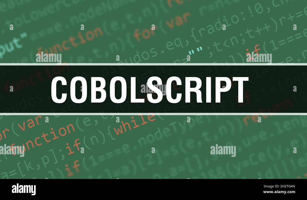 CobolScript with Digital java code text. CobolScript and Computer ...