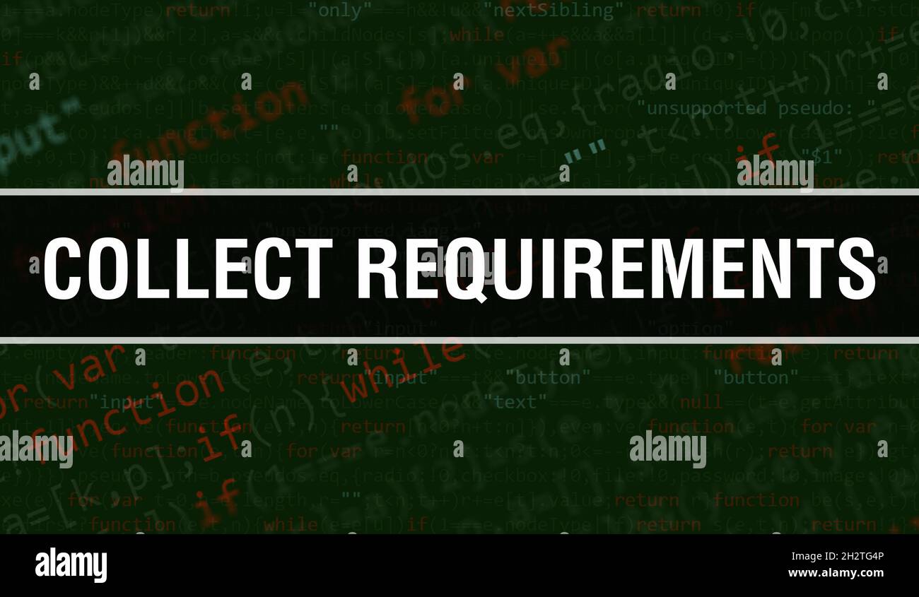 Command language concept illustration using code for developing ...