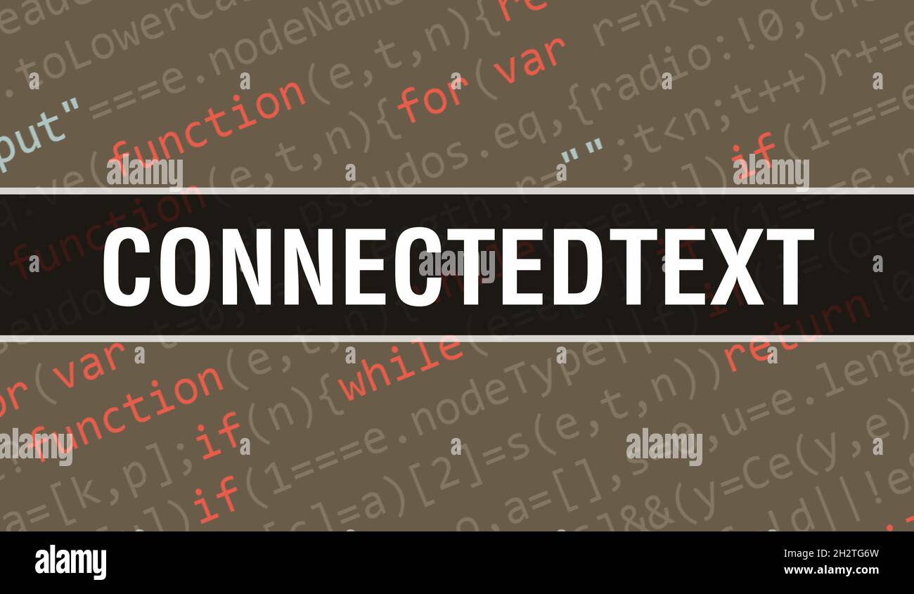 ConnectedText concept with Random Parts of Program Code. ConnectedText ...