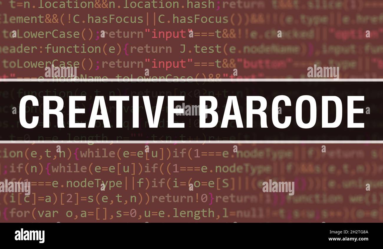 Creative barcode image hi-res stock photography and images - Alamy
