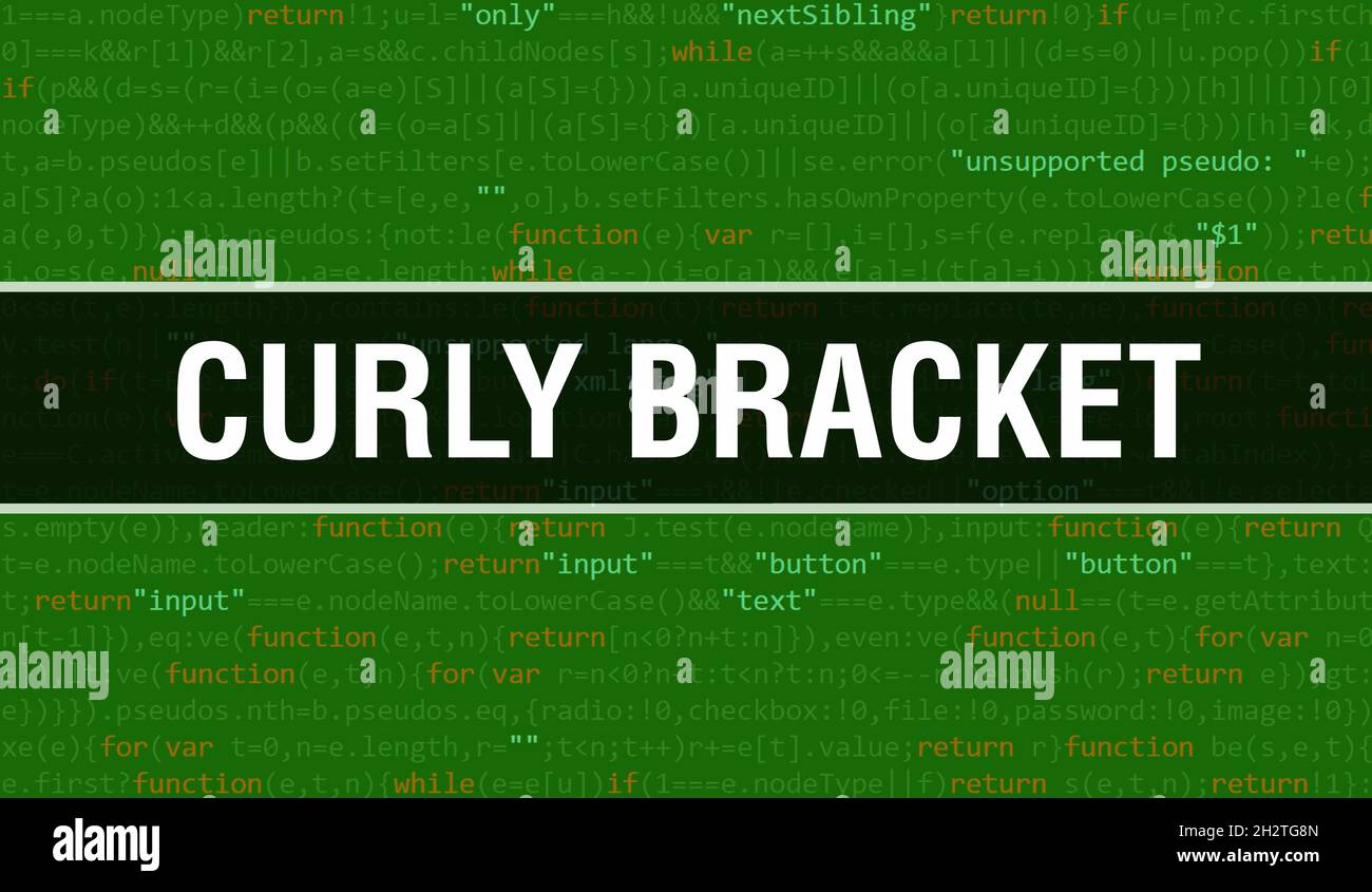 3d bracket symbol hi-res stock photography and images - Alamy
