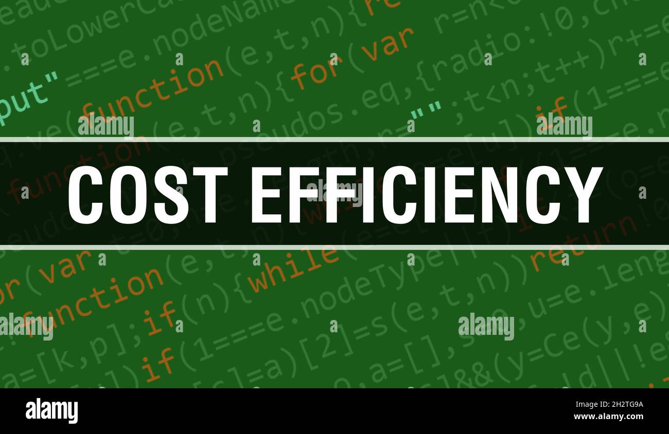 Cost efficiency concept with Random Parts of Program Code. Cost ...