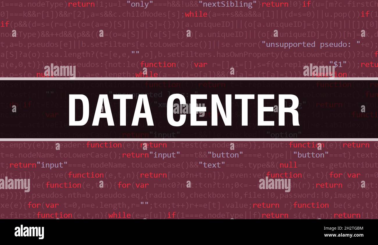 Data center with Abstract Technology Binary code Background.Digital ...