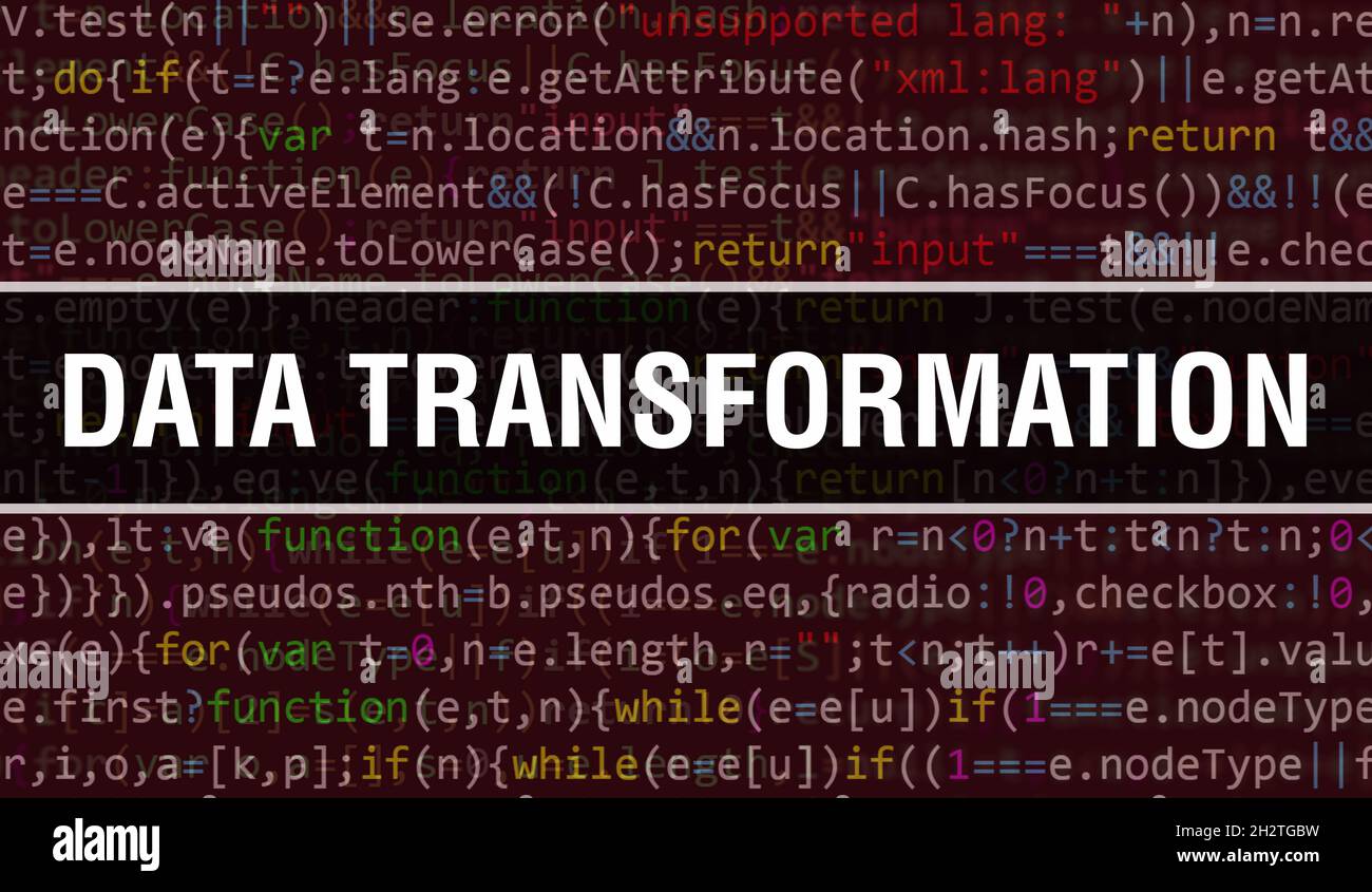 Data Transformation With Digital Java Code Text Data Transformation And Computer Software