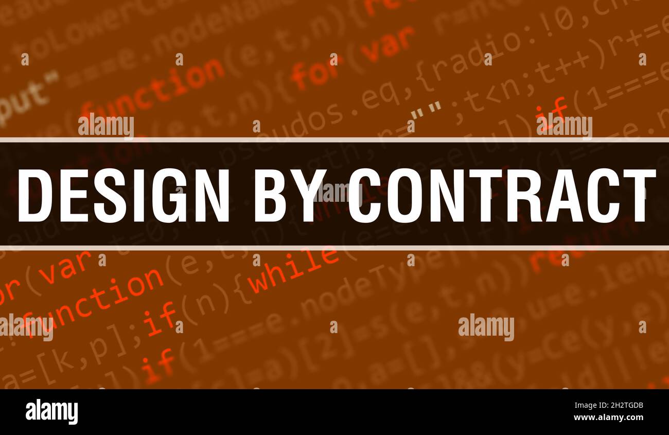 Design by contract concept with Random Parts of Program Code.Design by ...