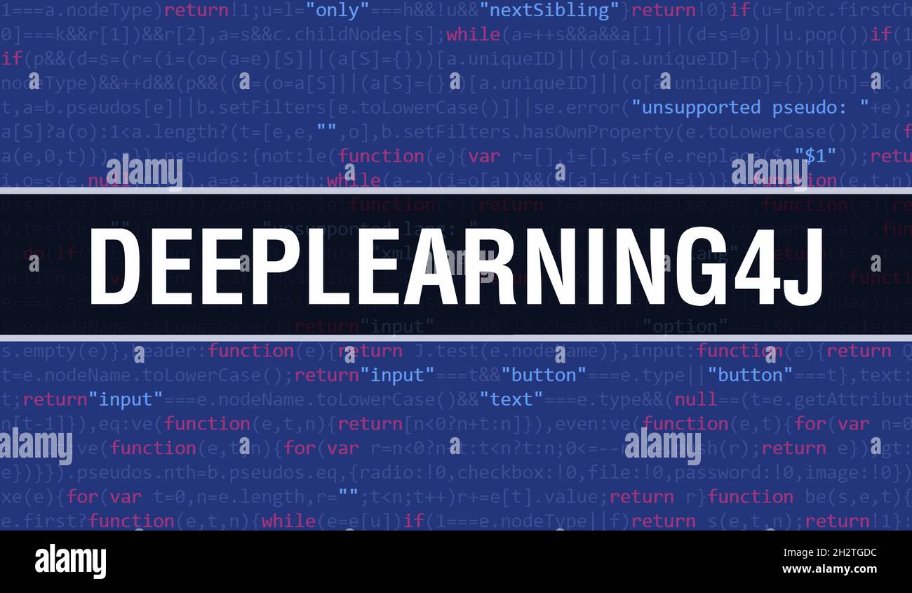 Deeplearning4j with Abstract Technology Binary code Background.Digital ...