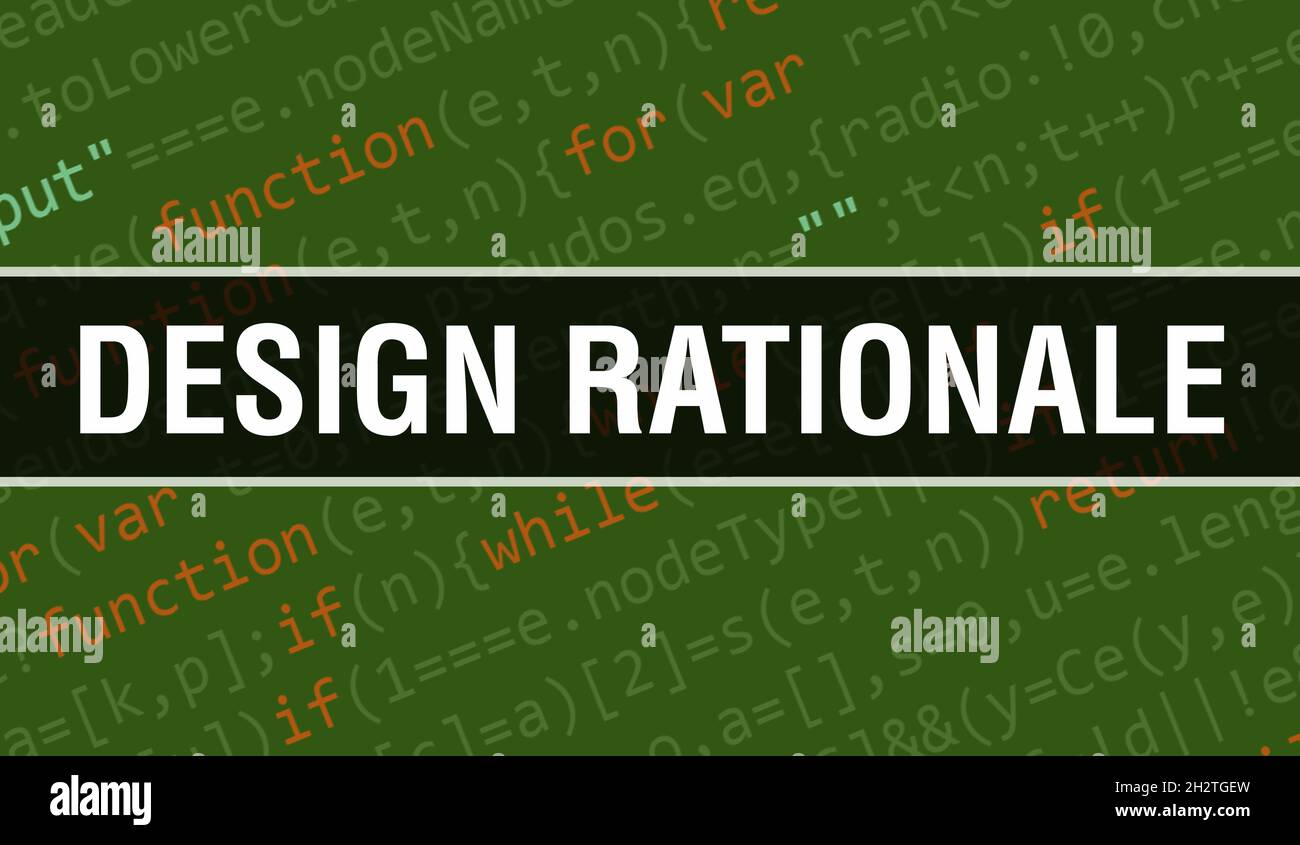 Design rationale concept with Random Parts of Program Code. Design rationale with Programming ...