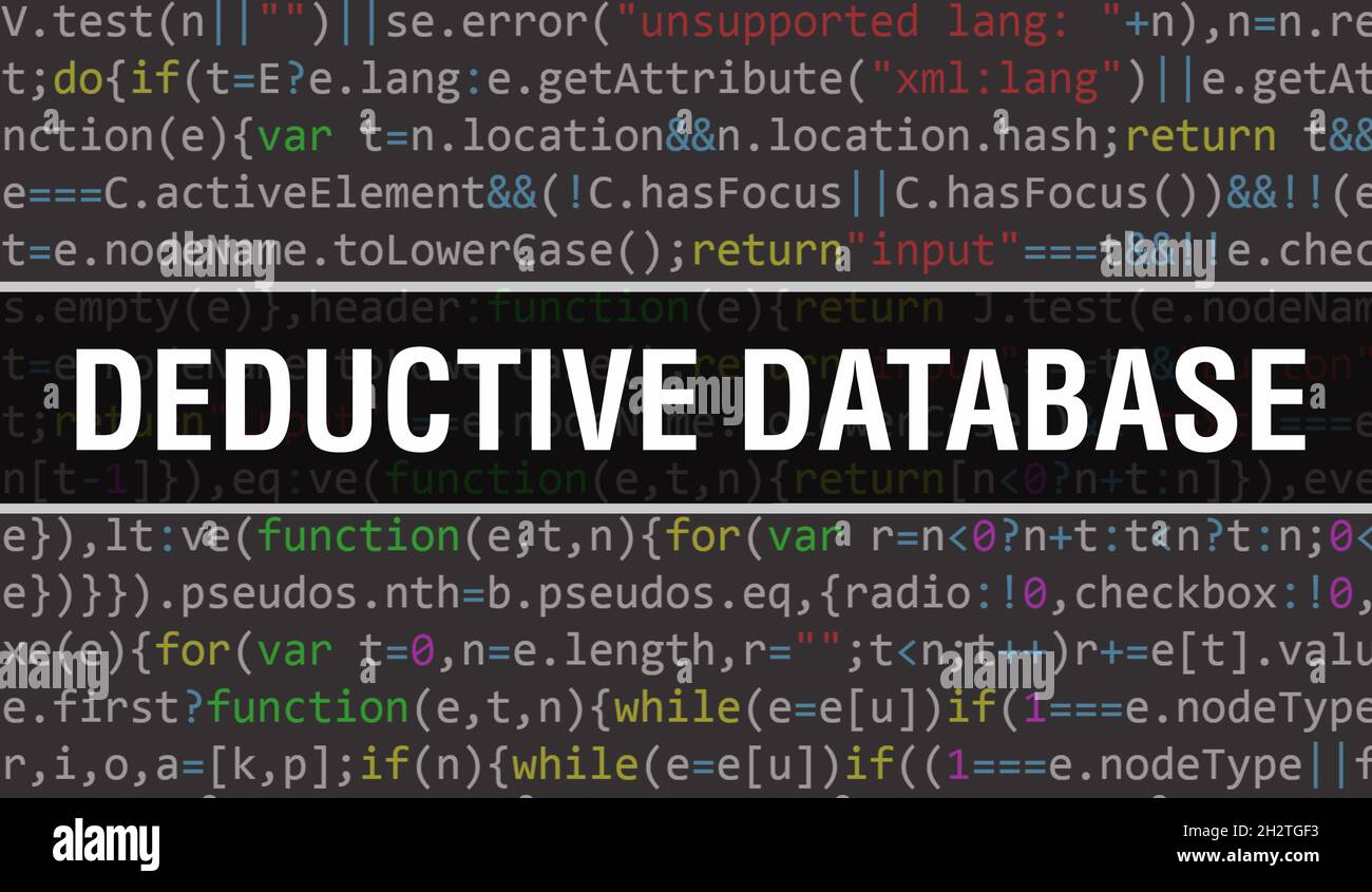 Deductive Database With Digital Java Code Text Deductive Database And Computer Software Coding
