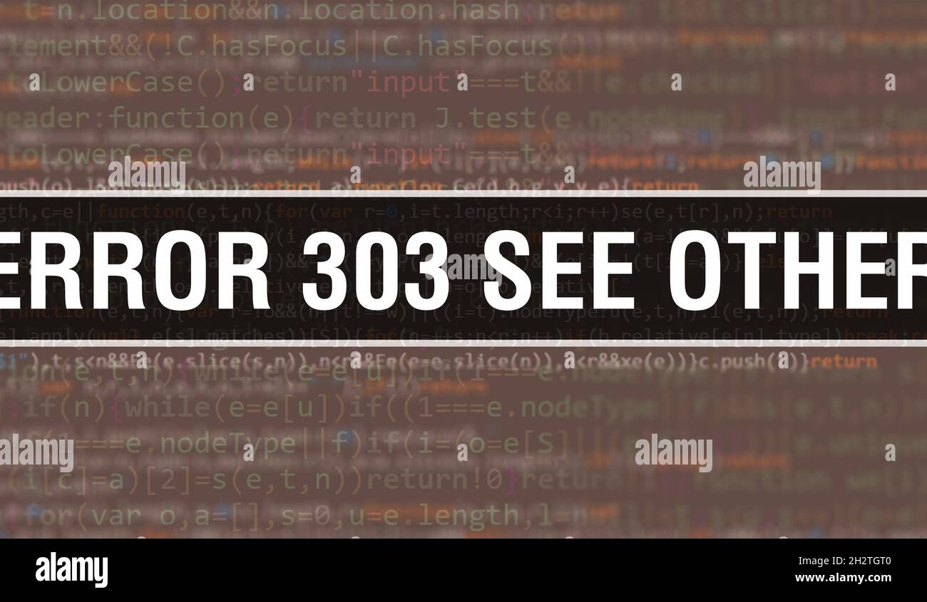 Error 303 see other hi-res stock photography and images - Alamy
