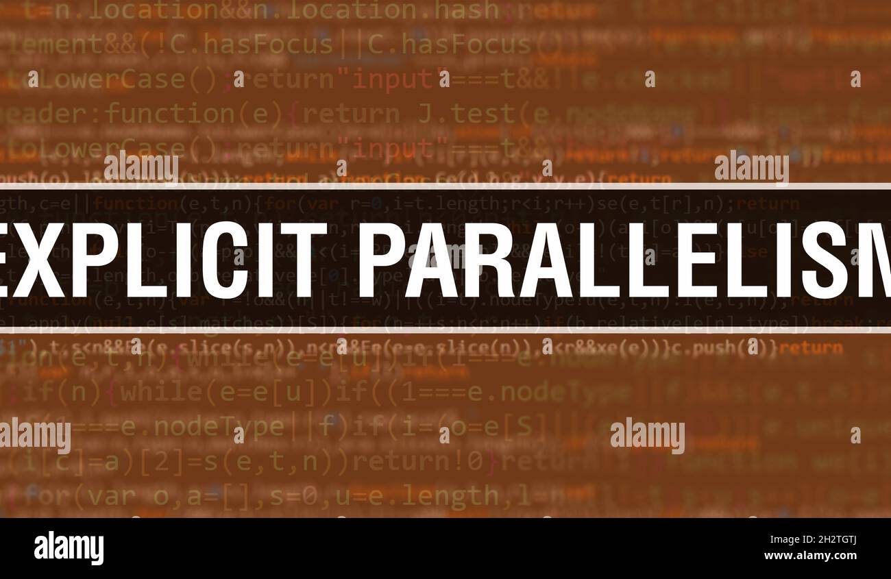 Explicit parallelism with Abstract Technology Binary code Background.Digital binary data and ...