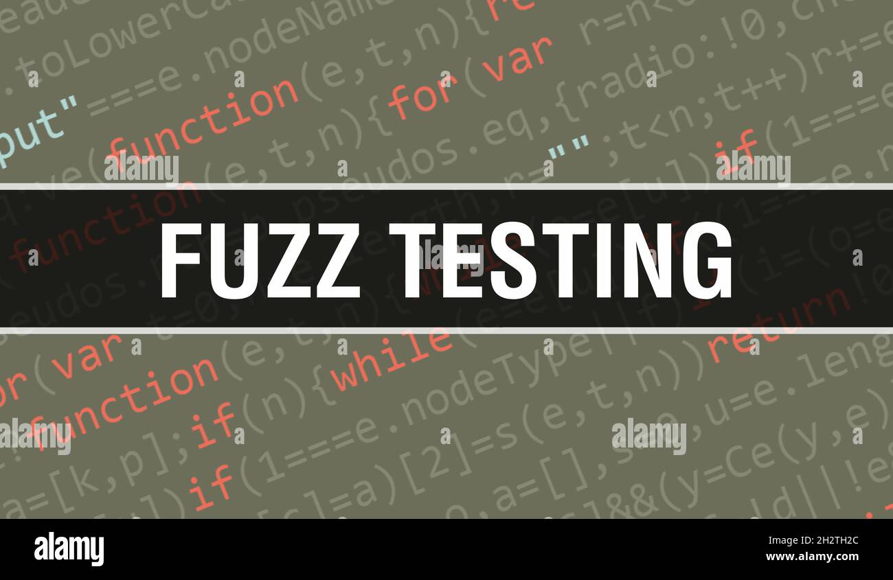 Fuzz testing concept with Random Parts of Program Code. Fuzz testing ...