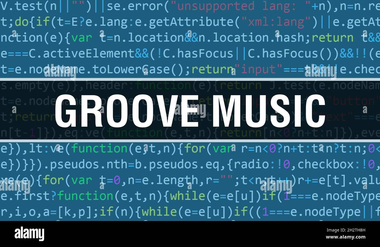 Groove Music With Binary Code Digital Technology Background Abstract Background With Program