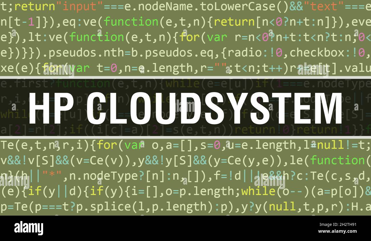 HP CloudSystem concept with Random Parts of Program Code.HP CloudSystem ...