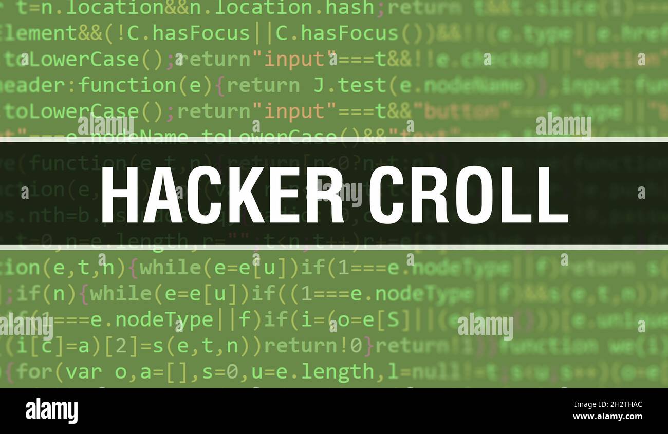 Hacker croll image hi-res stock photography and images - Alamy