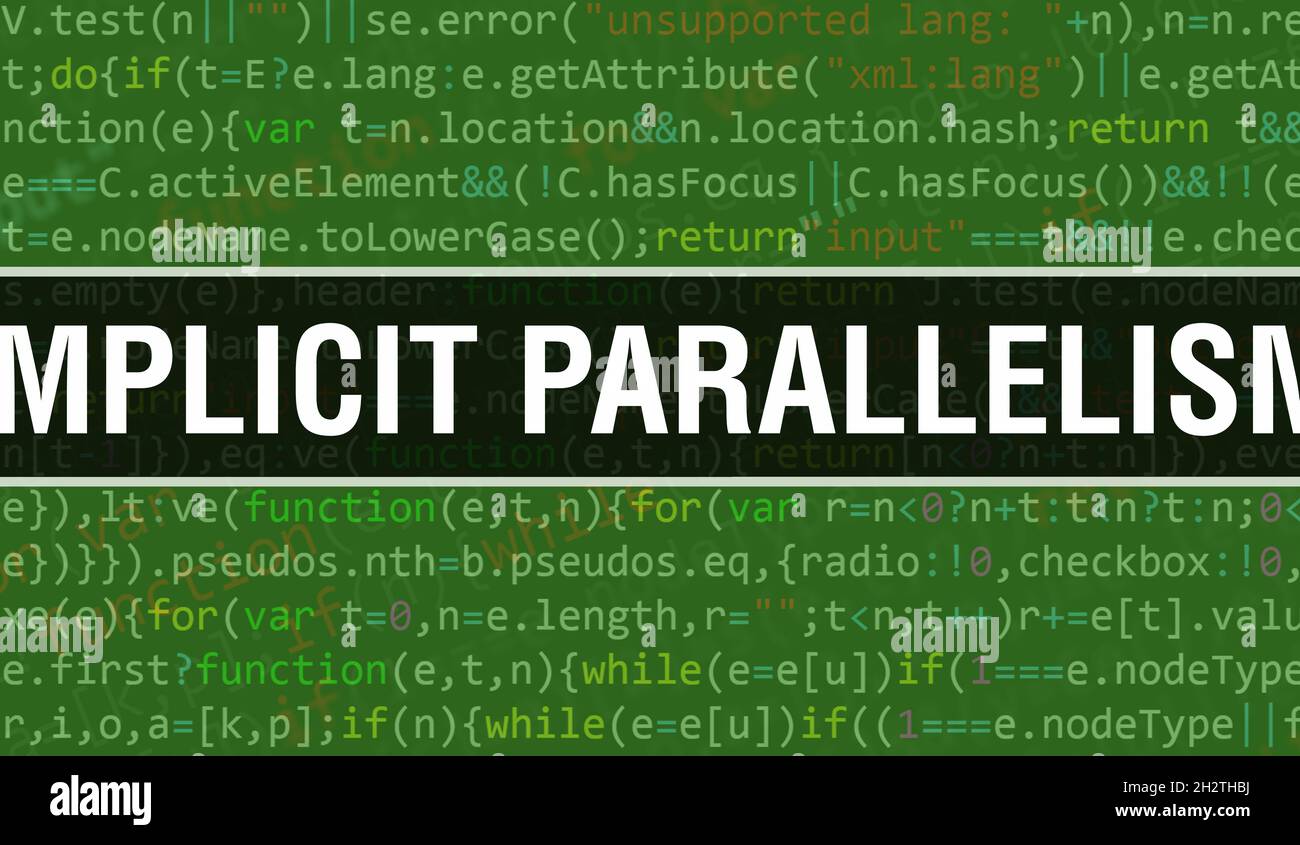 Implicit Parallelism With Digital Java Code Text Implicit Parallelism And Computer Software