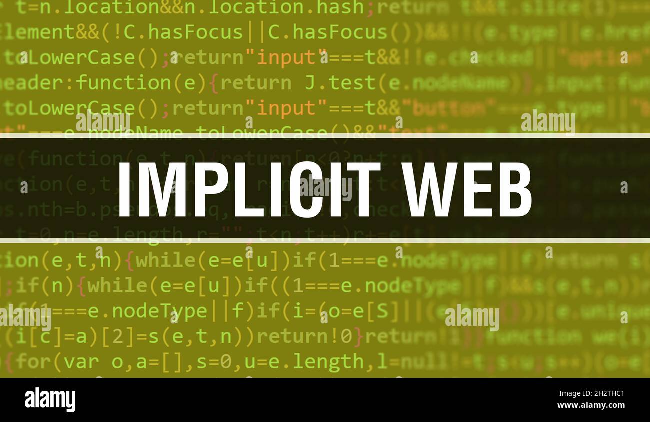 Implicit web image hi-res stock photography and images - Alamy
