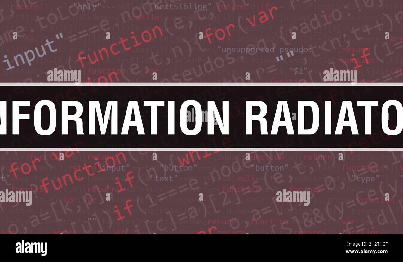 Information Radiator with Abstract Technology Binary code Background ...