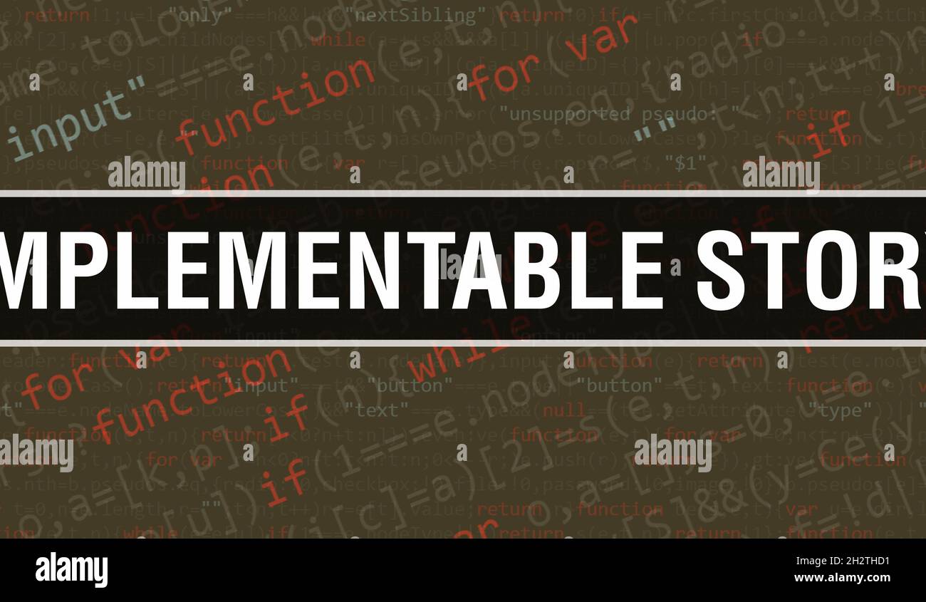 implementable story with Abstract Technology Binary code Background ...