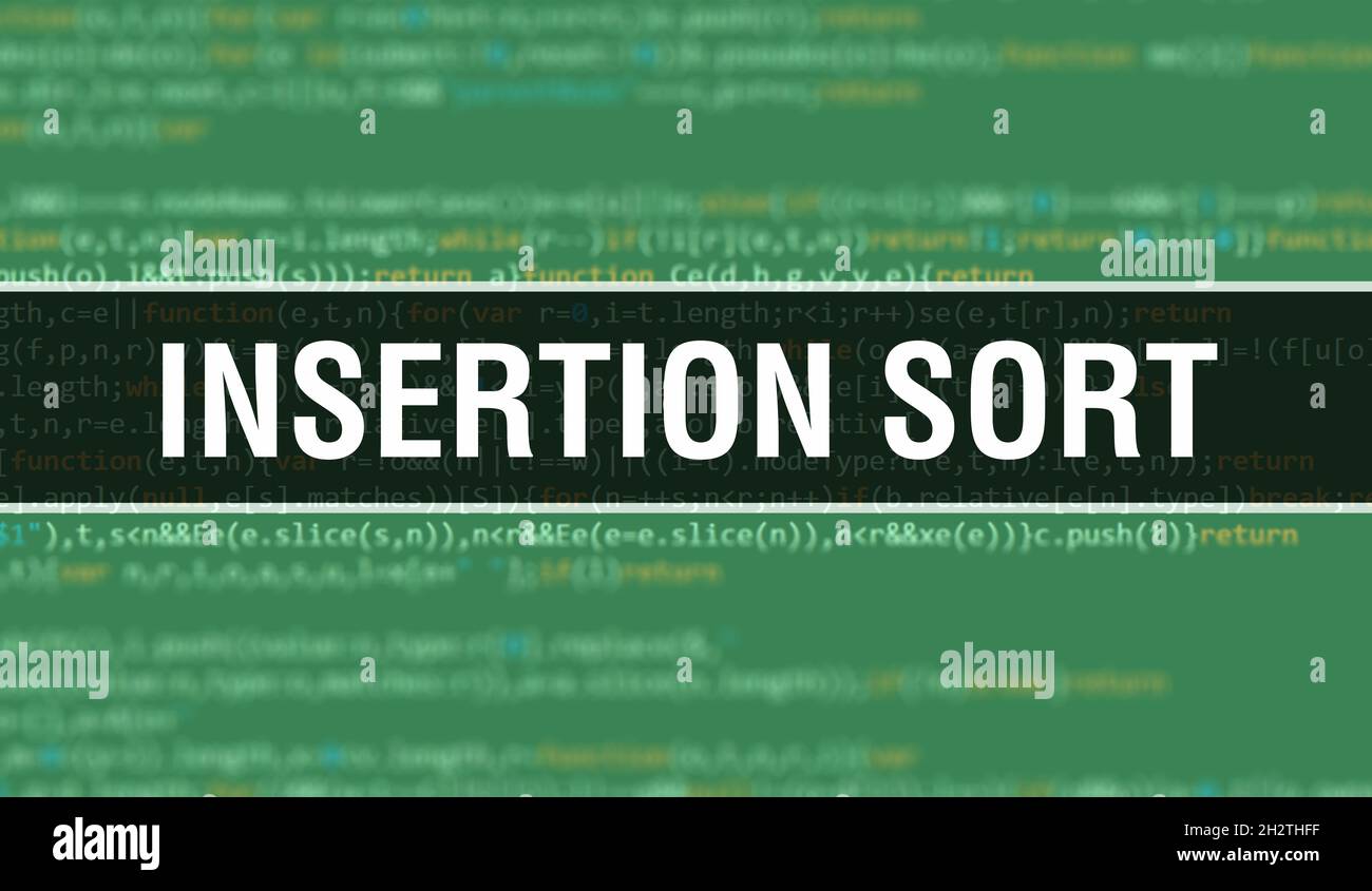 Insertion sort hi-res stock photography and images - Alamy