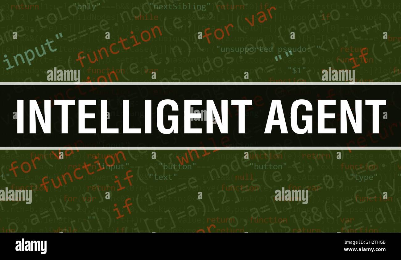 Intelligent Agent With Abstract Technology Binary Code Background