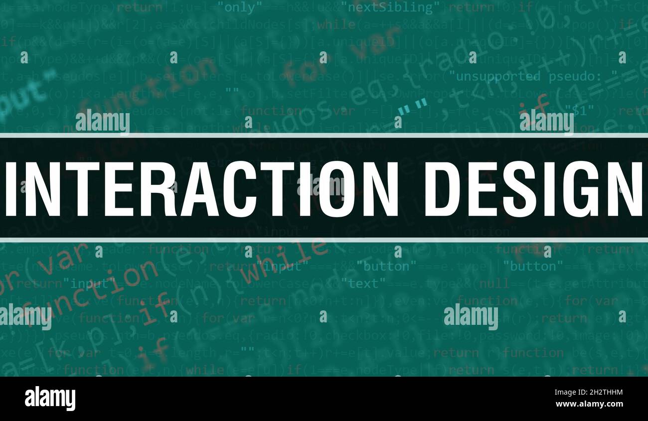 Interaction Design Concept With Random Parts Of Program Code