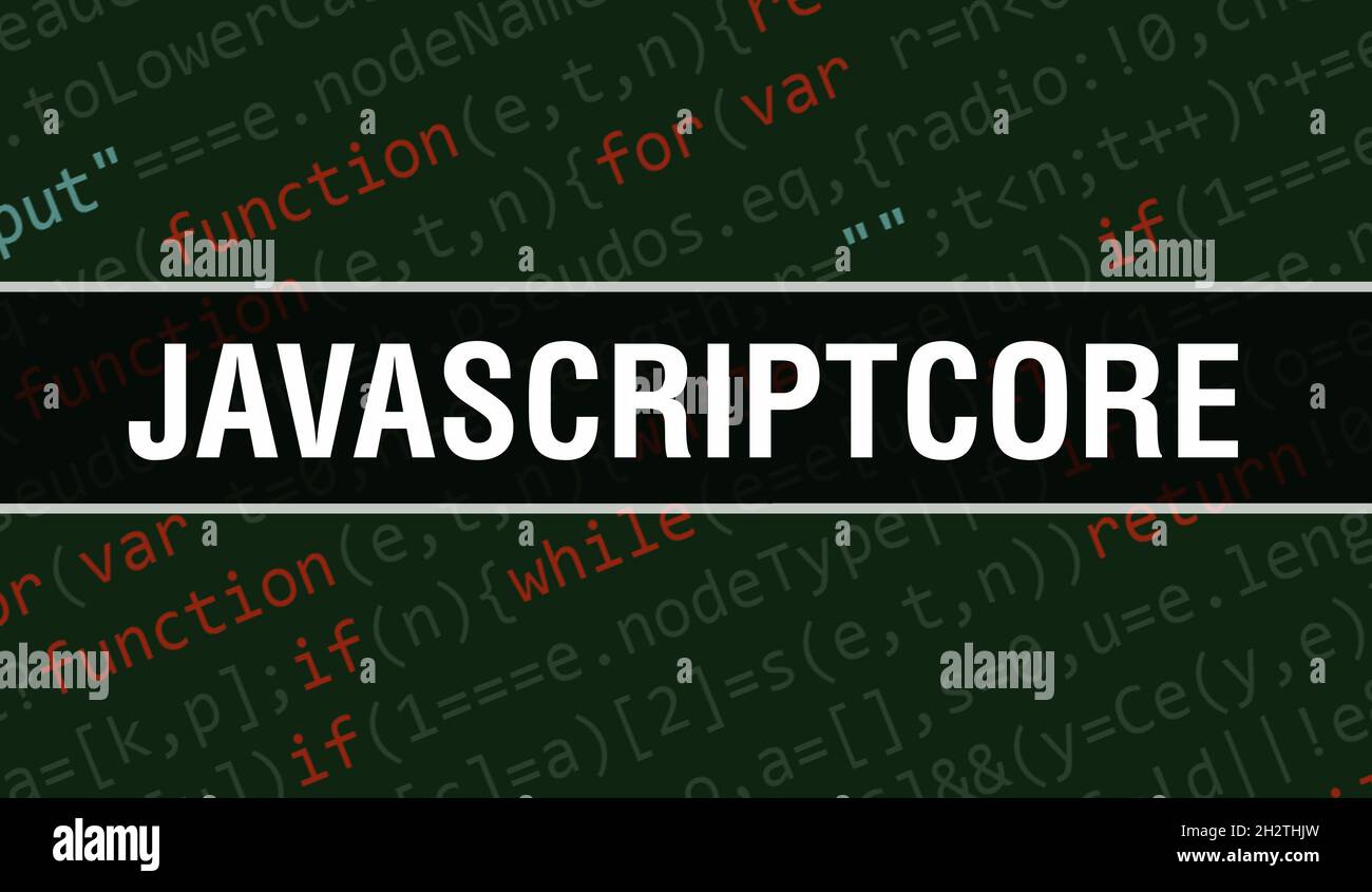 Javascriptcore Concept With Random Parts Of Program Code Javascriptcore With Programming Code