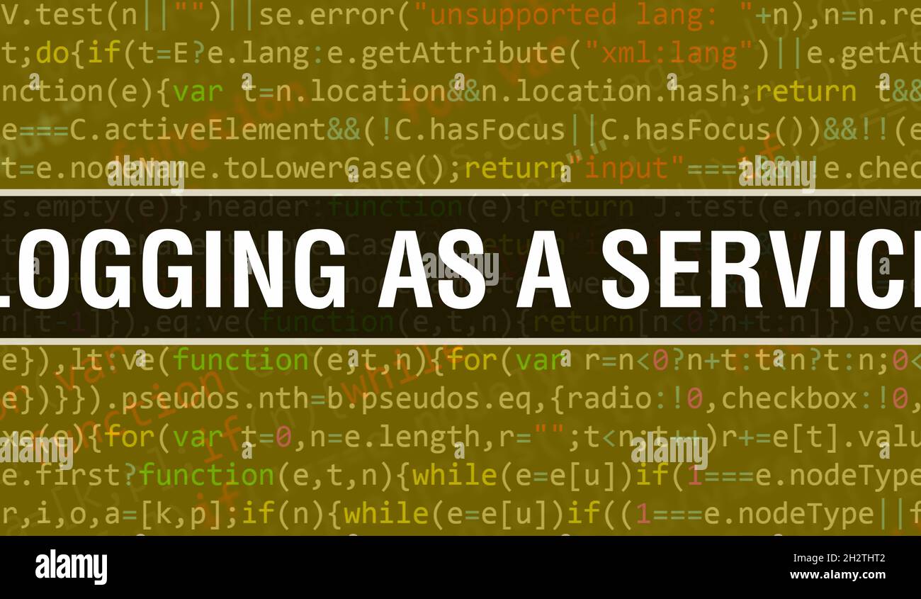 Logging as a service with Digital java code text. Logging as a service ...