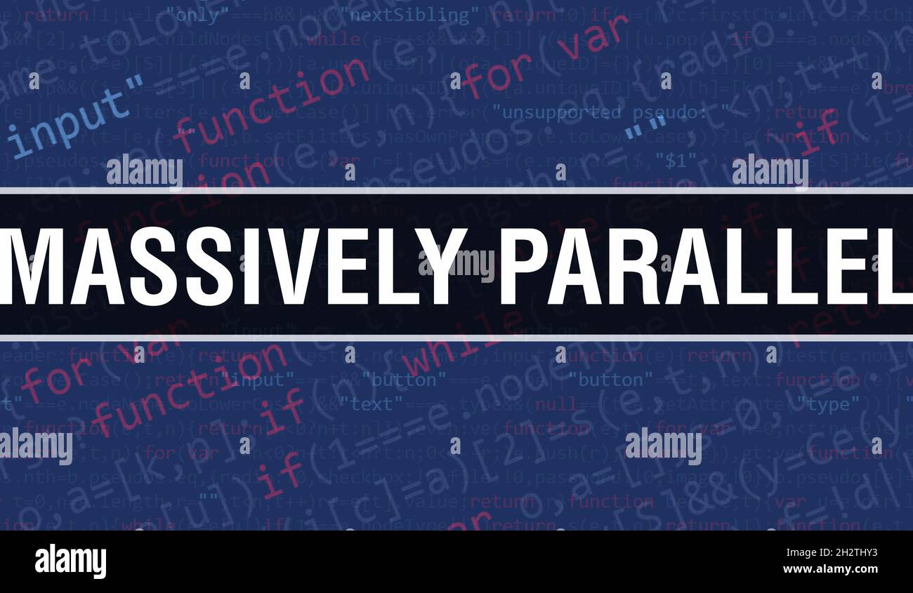 Massively Parallel With Abstract Technology Binary Code Backgrounddigital Binary Data And