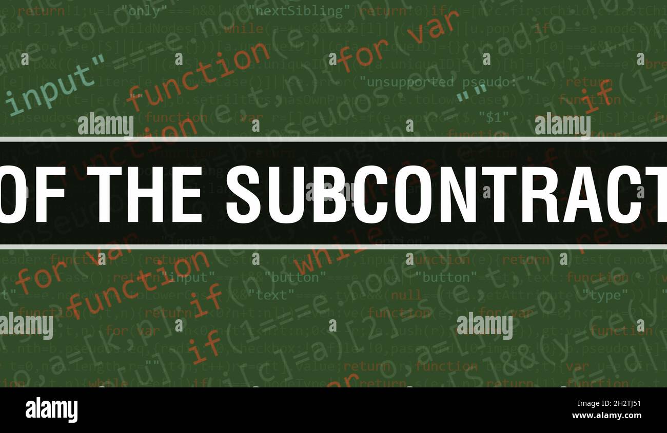 Of The Subcontract With Abstract Technology Binary Code Backgrounddigital Binary Data And