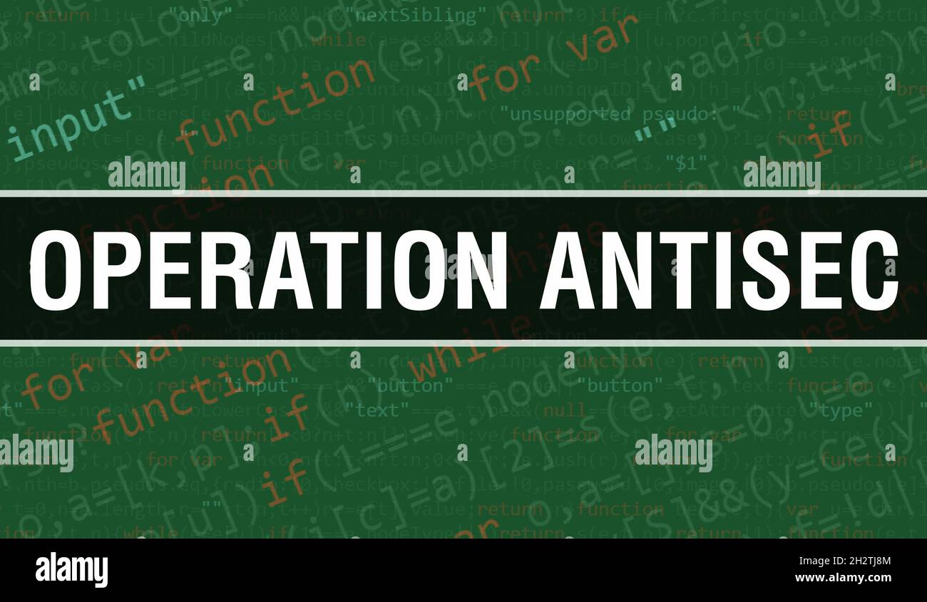 Operation AntiSec with Abstract Technology Binary code Background ...