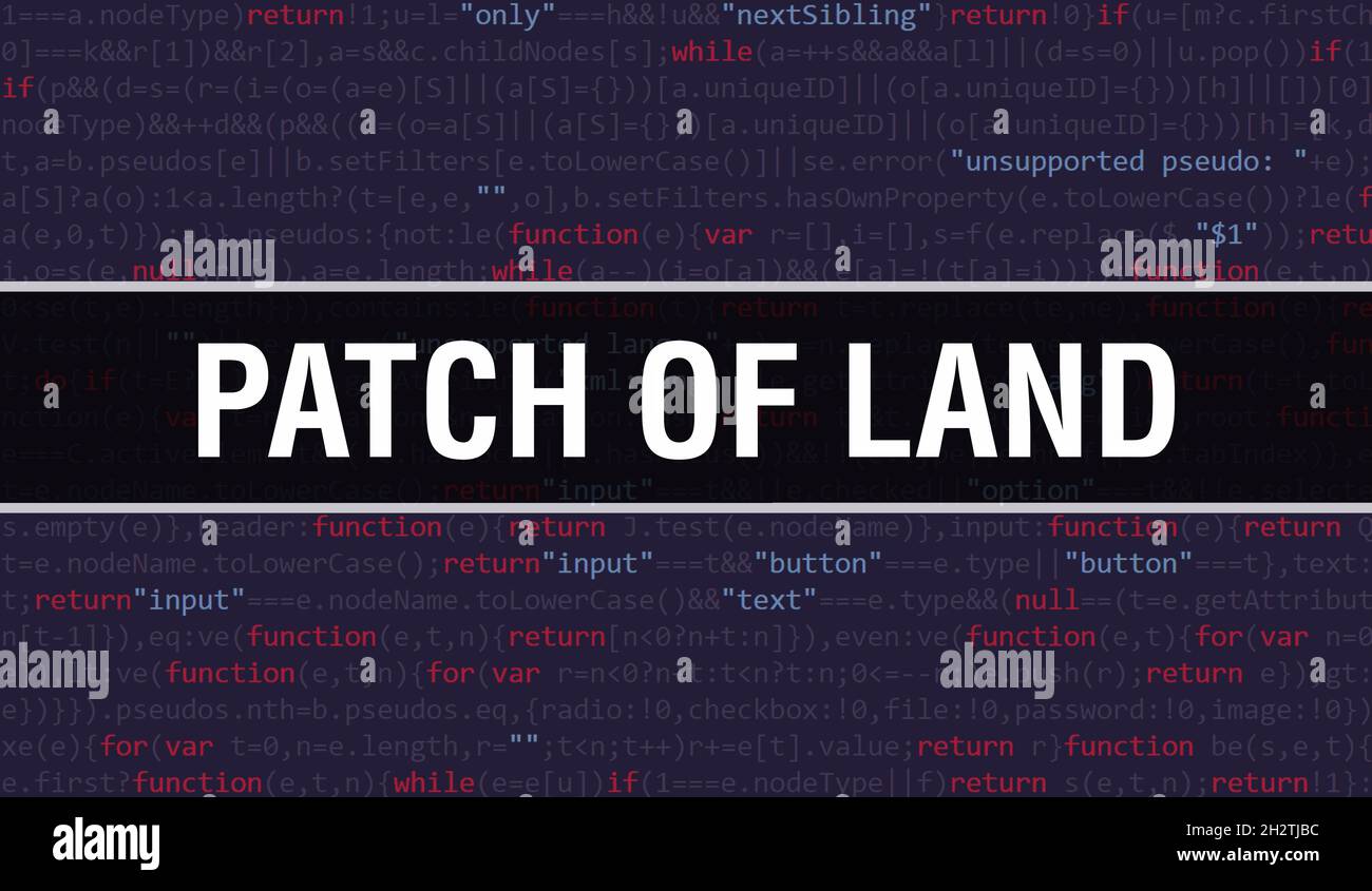 Patch Of Land With Abstract Technology Binary Code Backgrounddigital