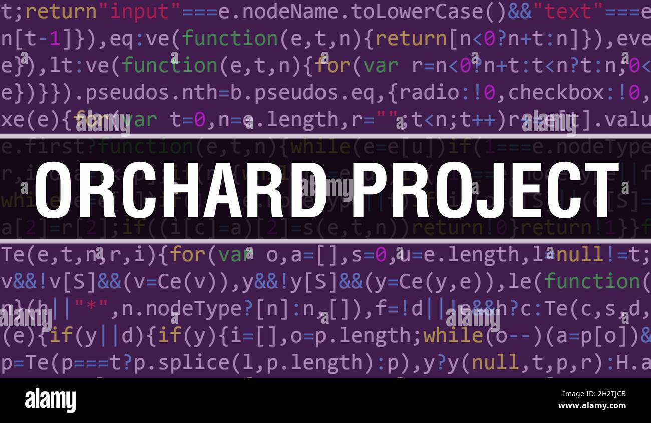 Orchard Project concept with Random Parts of Program Code.Orchard ...