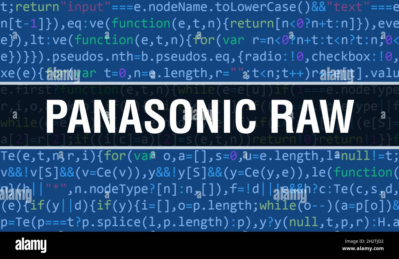 Panasonic RAW concept with Random Parts of Program Code.Panasonic RAW ...