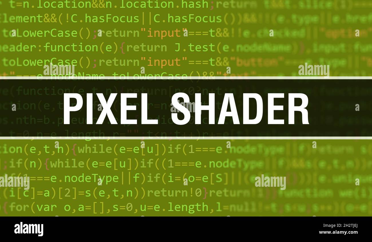 Pixel shader text hi-res stock photography and images - Alamy