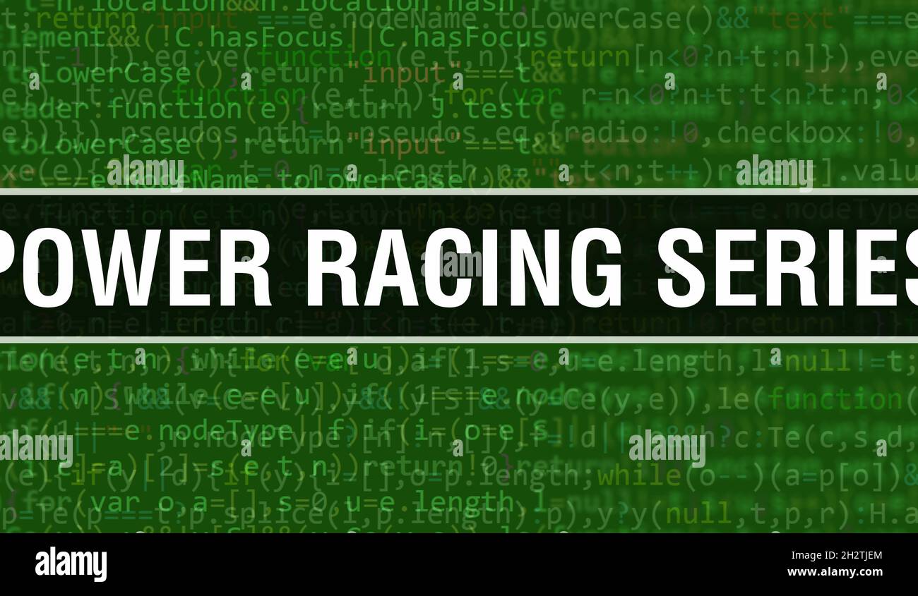 Power Racing Series concept with Random Parts of Program Code.Power ...
