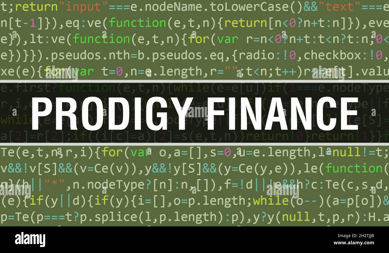 Prodigy Finance concept with Random Parts of Program Code.Prodigy ...