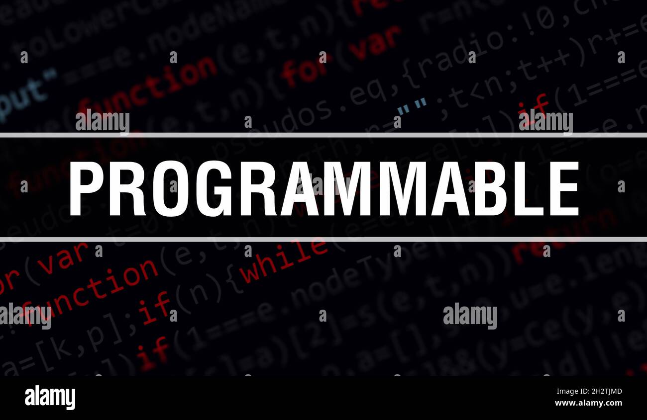 Programmable With Digital Java Code Text Programmable And Computer