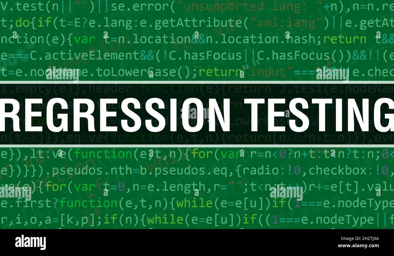 Regression testing background hi-res stock photography and images - Alamy