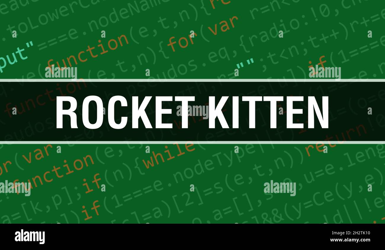 Rocket Kitten concept with Random Parts of Program Code. Rocket Kitten ...