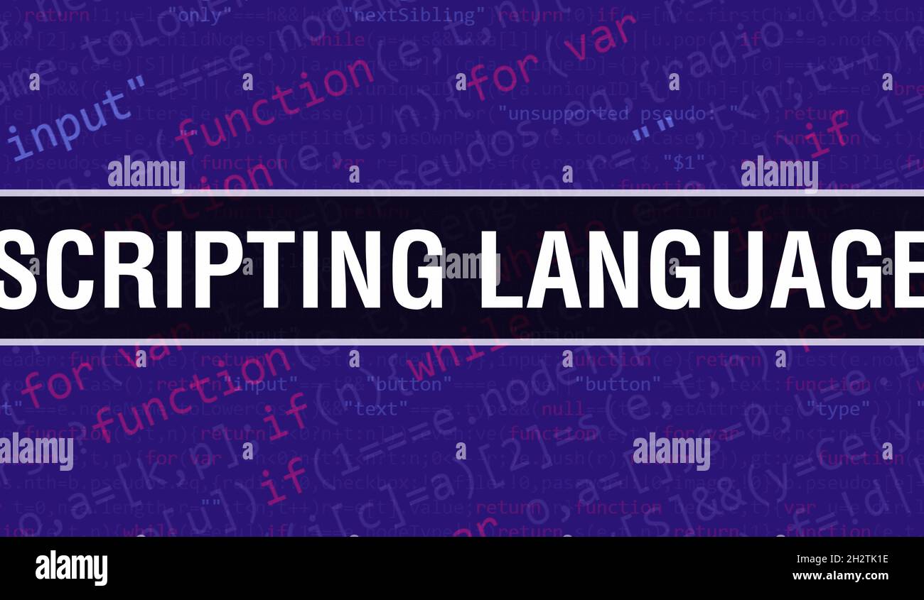 Scripting Language With Abstract Technology Binary Code Backgrounddigital Binary Data And