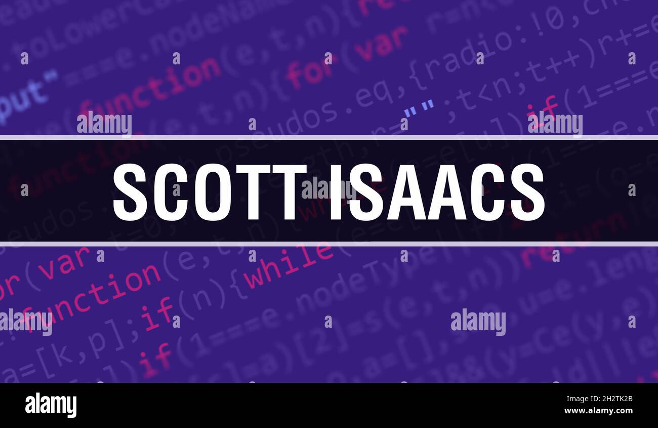 Scott Isaacs with Digital java code text. Scott Isaacs and Computer ...