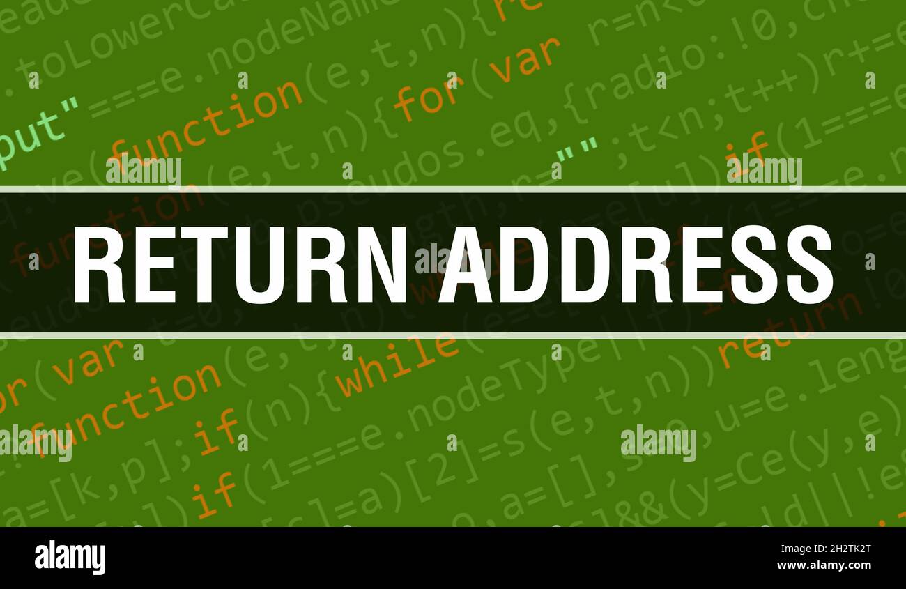 Return address concept with Random Parts of Program Code. Return ...