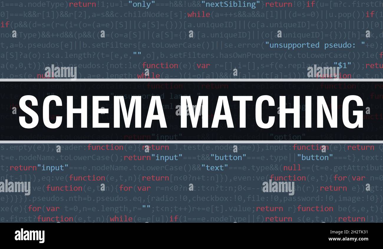 Schema matching with Abstract Technology Binary code Background.Digital binary data and Secure ...