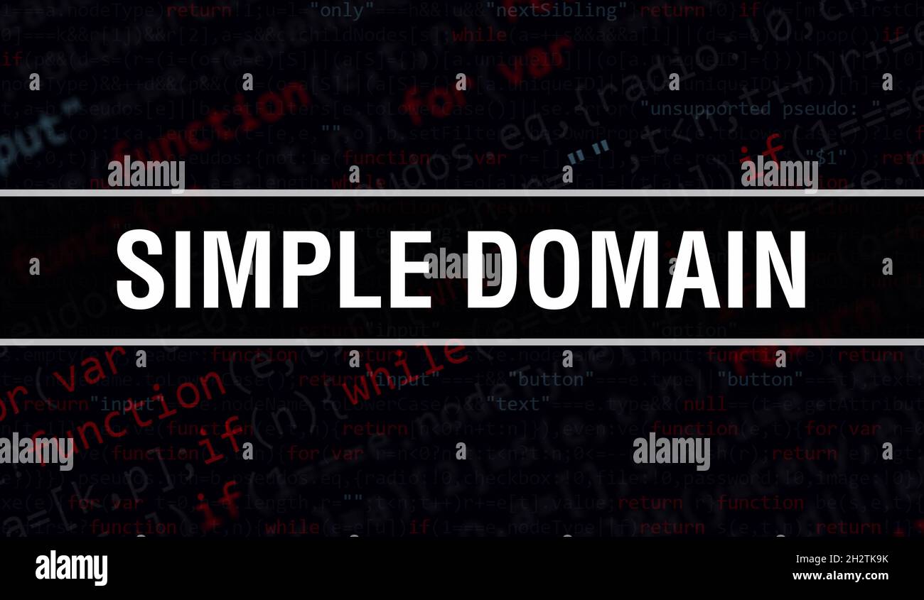 Simple domain text hi-res stock photography and images - Alamy