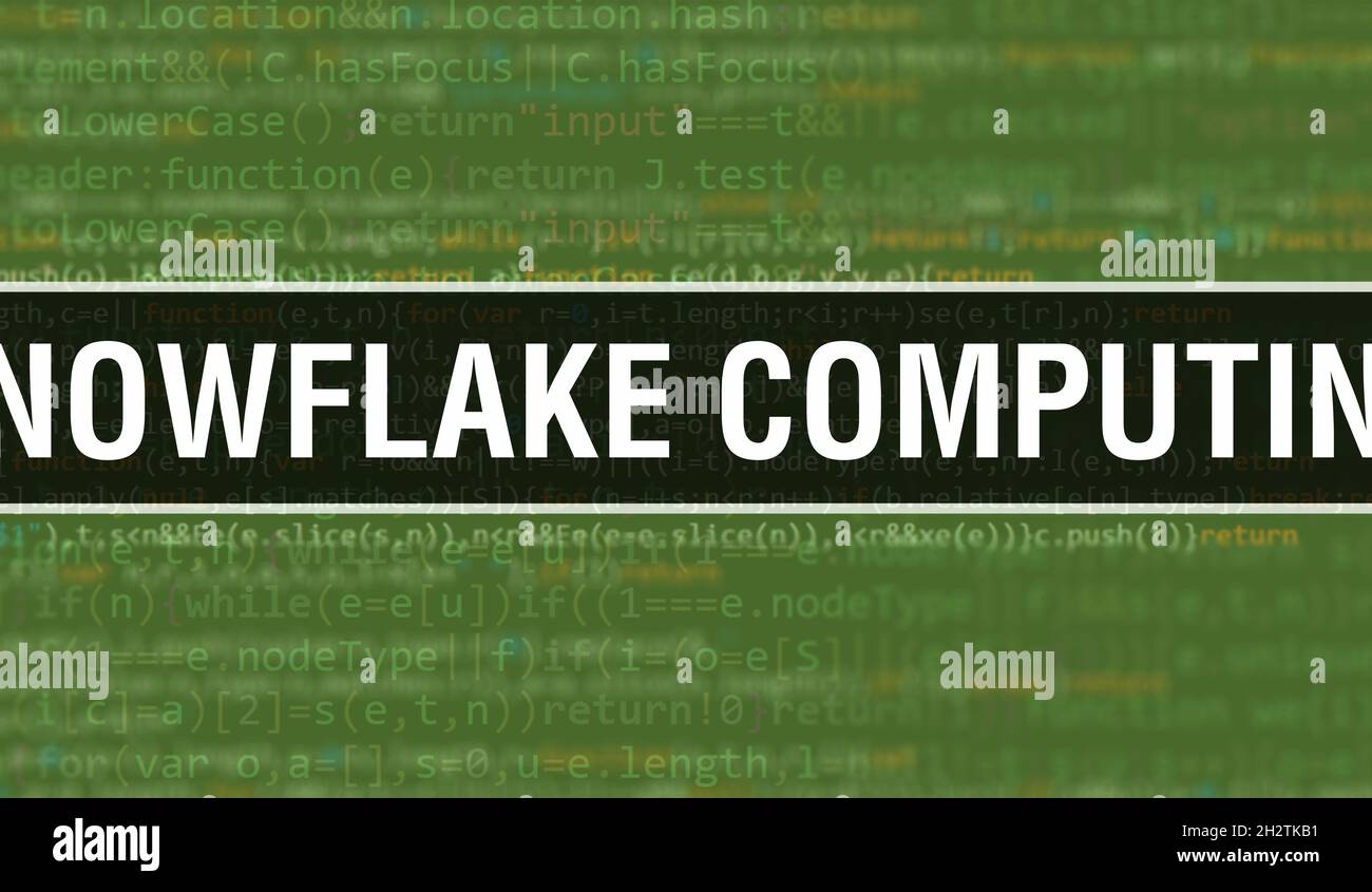 Snowflake computing text hi-res stock photography and images - Alamy